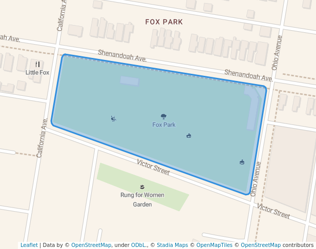 Fox Park in St. Louis | Map and Routes