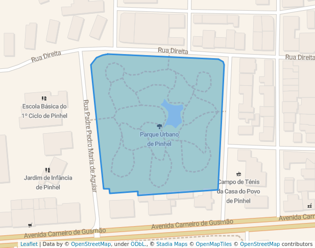 Parque Urbano de Pinhel in Pinhel | Map and Routes