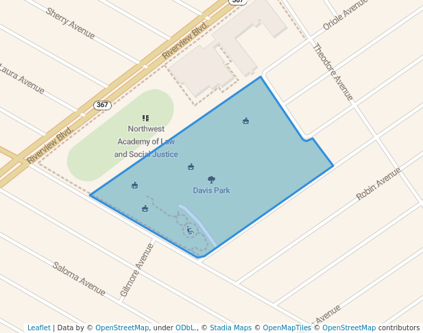 Davis Park in St. Louis | Map and Routes