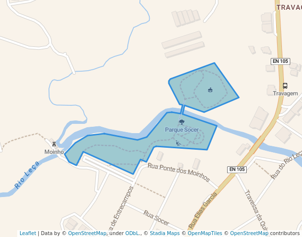 Parque Socer in Ermesinde | Map and Routes