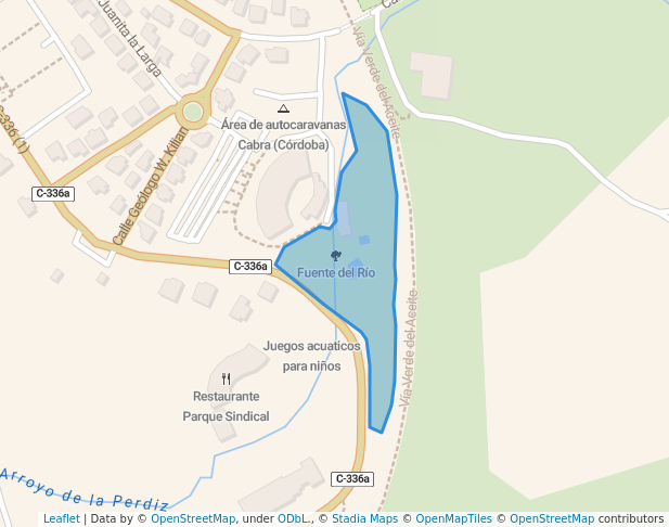 Fuente del Río in Cabra | Map and Routes
