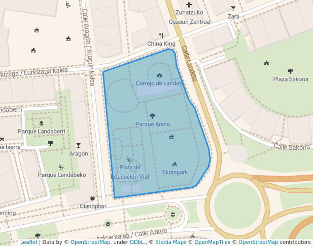 Parque Ansio in Barakaldo | Map and Routes