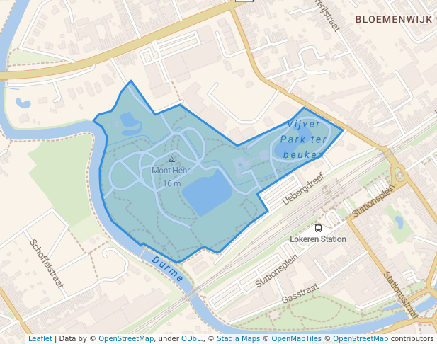 Park Ter Beuken in Lokeren | Map and Routes