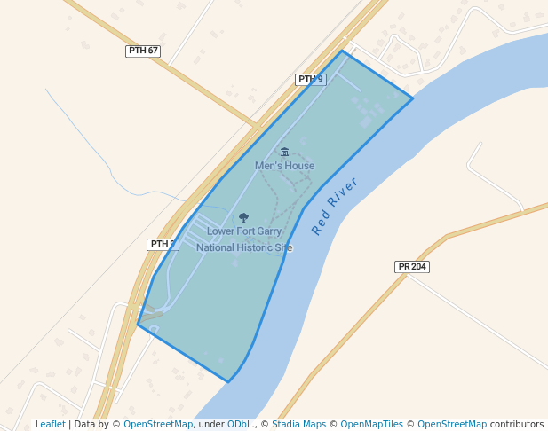 Lower Fort Garry National Historic Site in Lockport | Map and Routes