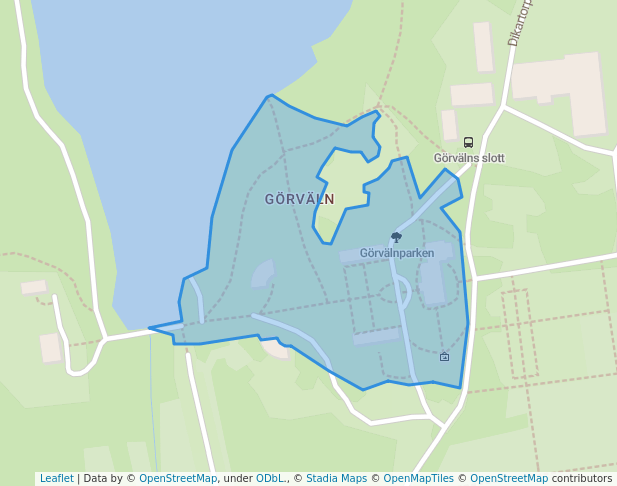 Görvälnparken in Jakobsberg | Map and Routes