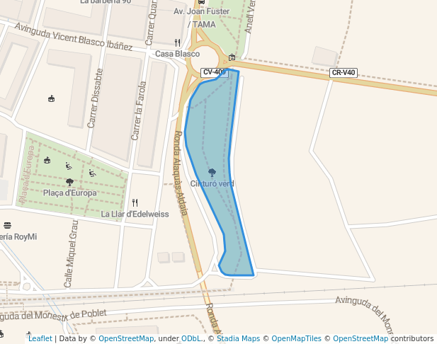 Cinturó verd in Aldaia | Map and Routes