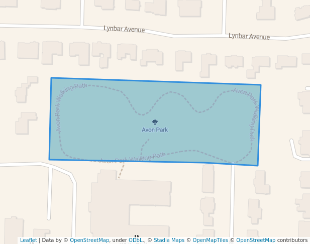 Avon Park in Memphis | Map and Routes