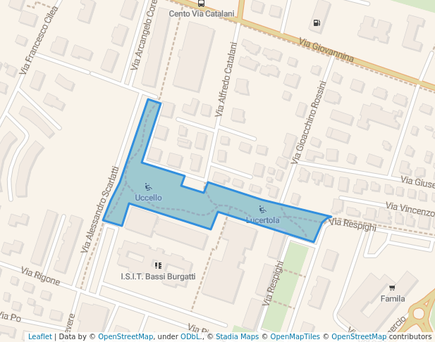 Giardino del Gigante in Cento | Map and Routes