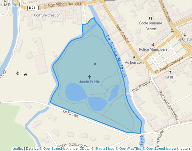 Jardin Public in Arques | Map and Routes