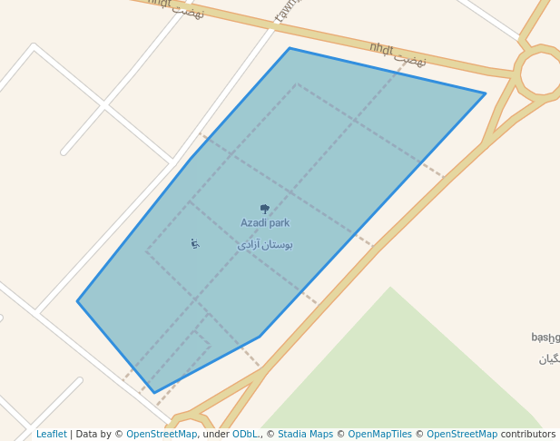 Azadi park in Kazerun | Map and Routes