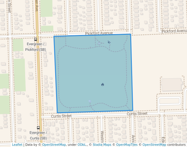 Milan Playground in Detroit | Map and Routes