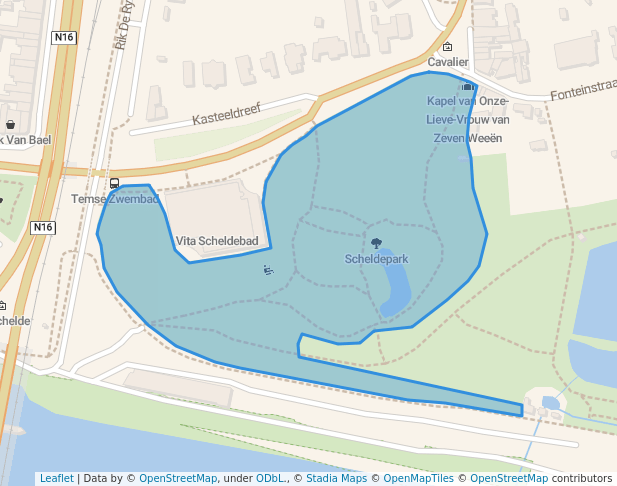 Scheldepark in Temse | Map and Routes