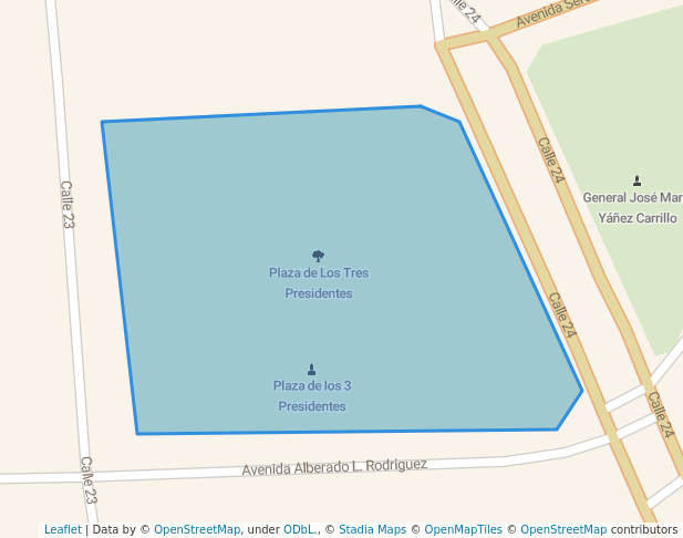 Plaza de Los Tres Presidentes in Heroica Guaymas | Map and Routes