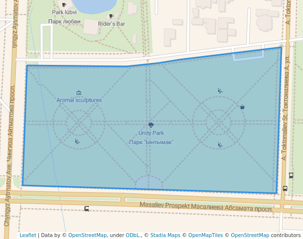 Unity Park in Bishkek | Map and Routes