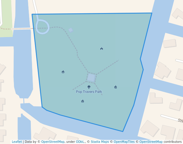 Pop Travers Park in Plantation | Map and Routes