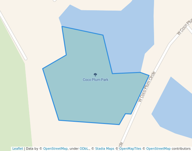 Coco Plum Park in Plantation | Map and Routes