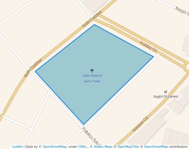 Söke Atatürk Şehir Parkı in Söke | Map and Routes