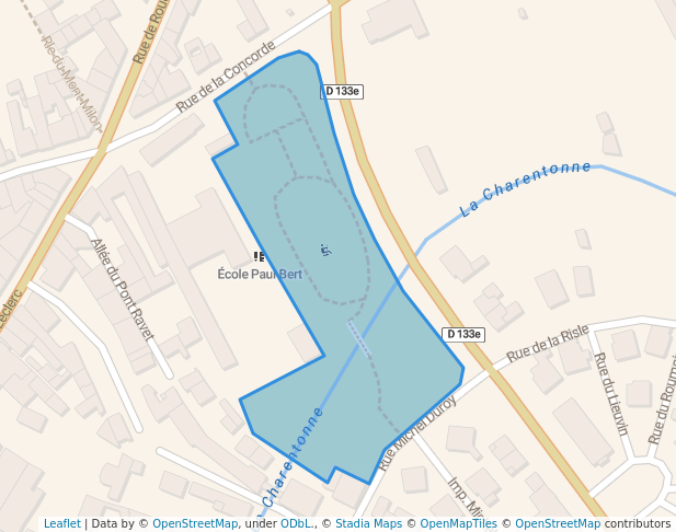 Square Gouas in Bernay | Map and Routes