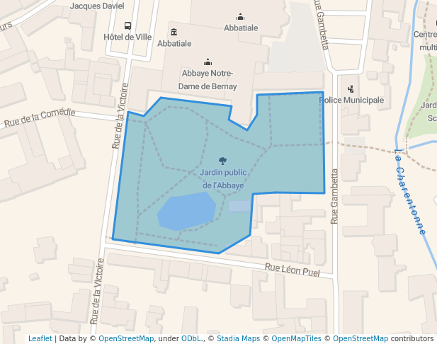 Jardin public de l'Abbaye in Bernay | Map and Routes