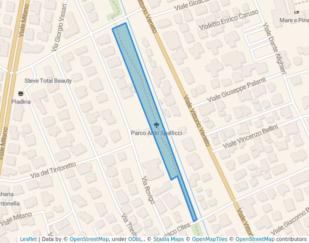Parco Aldo Spallicci in Cervia | Map and Routes