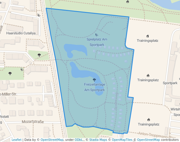 Freizeitanlage Am Sportpark in Unterhaching | Map and Routes