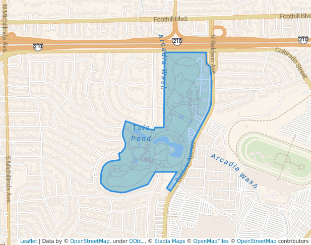 Los Angeles County Arboretum in Arcadia | Map and Routes
