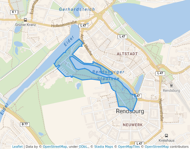 Stadtpark in Rendsburg | Map and Routes