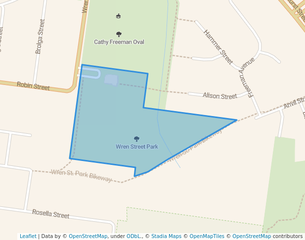 Wren Street Park in Slade Point | Map and Routes
