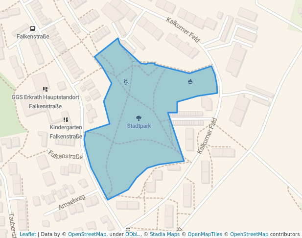 Stadtpark in Erkrath | Map and Routes