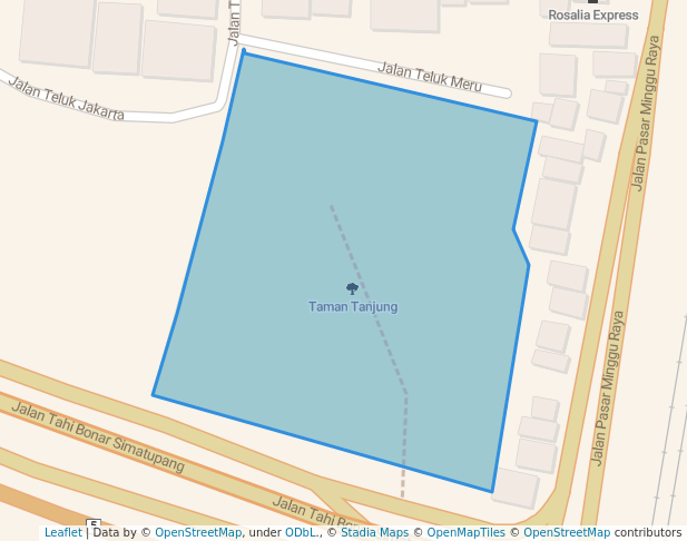 taman tanjung in Jakarta | Map and Routes