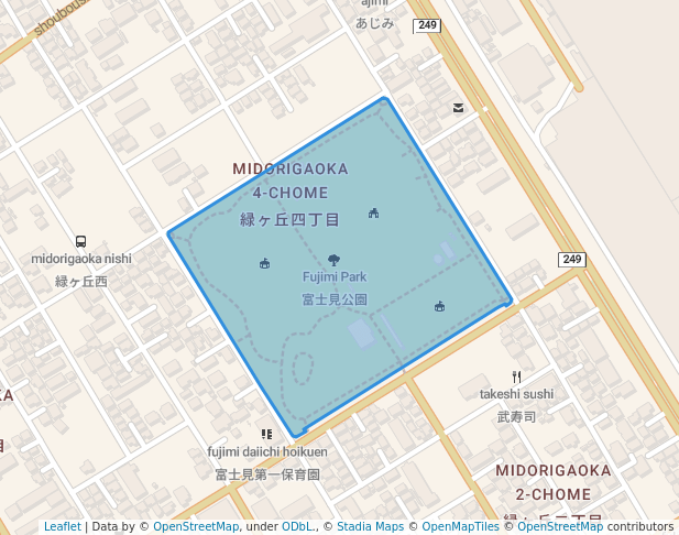 Fujimi Park in Hamura | Map and Routes