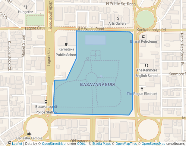 MN Krishna Rao Park in Bengaluru | Map and Routes