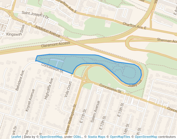 Sam Lawrence Park in Hamilton | Map and Routes