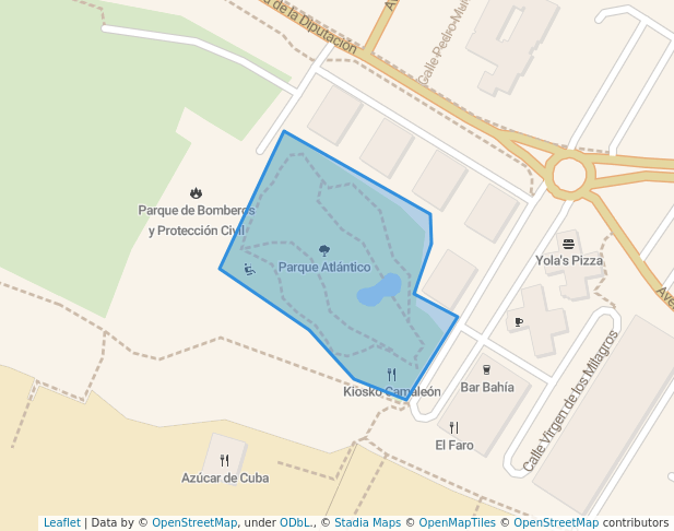 Parque Atlántico in Rota | Map and Routes