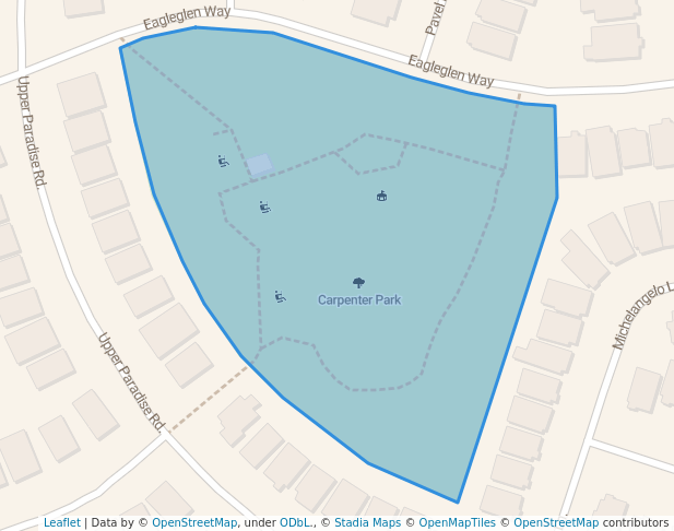 Carpenter Park in Hamilton | Map and Routes