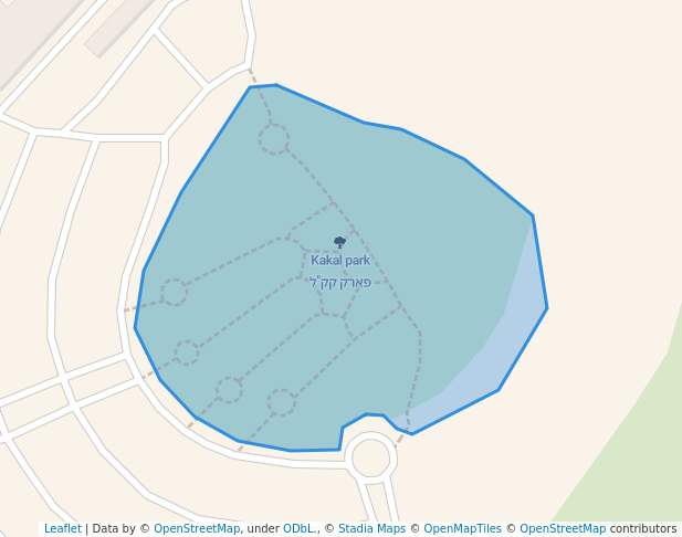 Kakal park in Netivot | Map and Routes