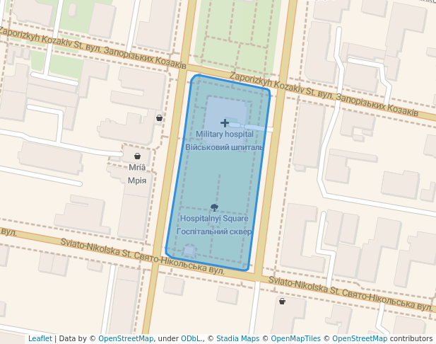 Hospitalnyi Square in Izmail | Map and Routes