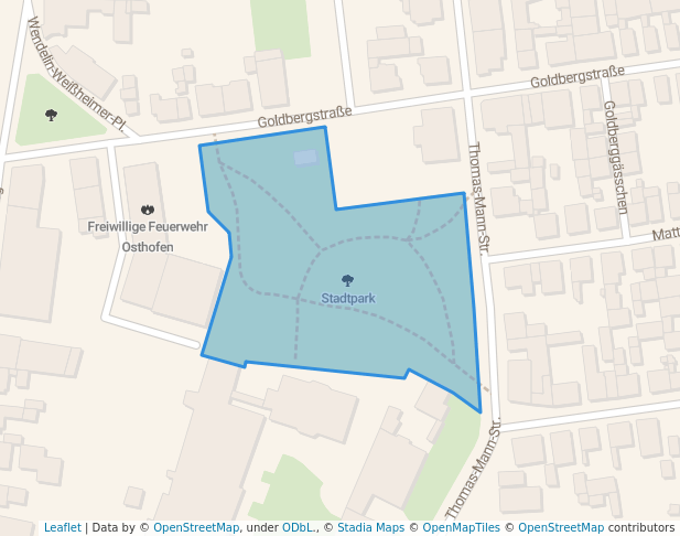 Stadtpark in Osthofen | Map and Routes