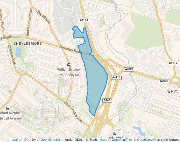 Whitley Common in Coventry | Map and Routes