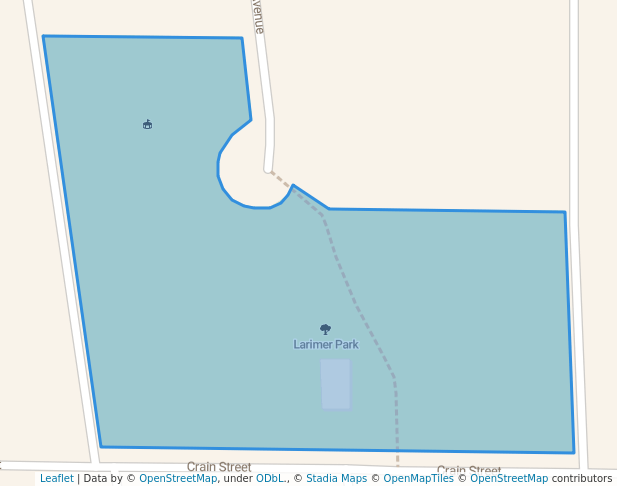 Larimer Park in Evanston | Map and Routes