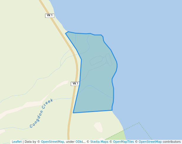 Congdon Creek Territorial Park in Destruction Bay | Map and Routes