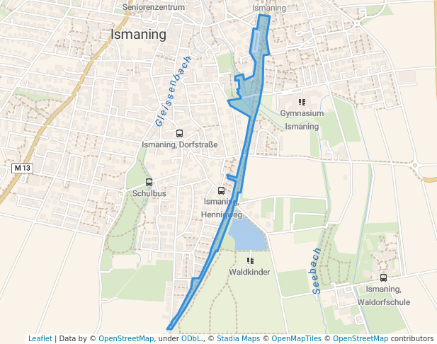 Grünzug S-Bahntunnel in Ismaning | Map and Routes