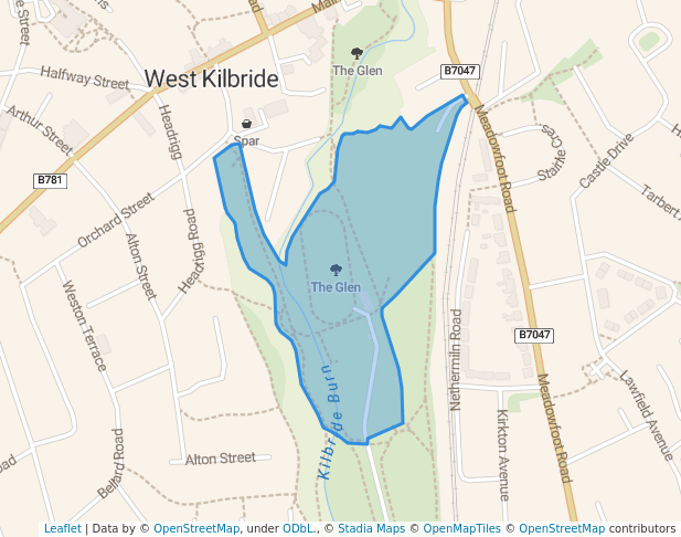 The Glen in West Kilbride | Map and Routes