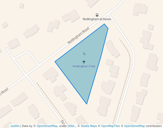 Nottingham Park in Victoria | Map and Routes