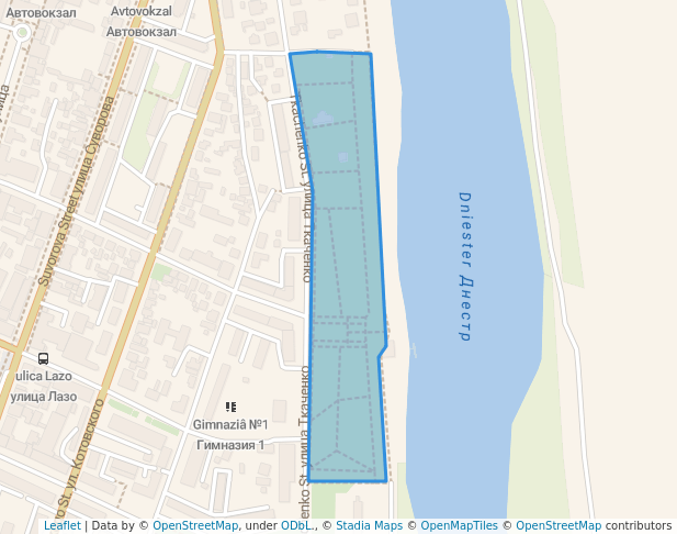 Октябрьский парк in Bender | Map and Routes