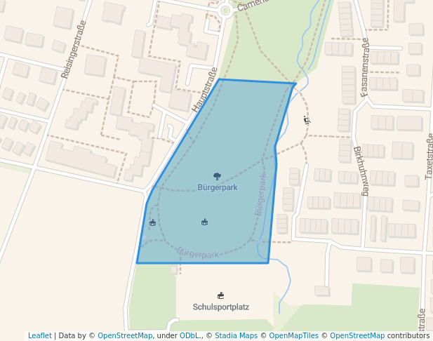 Bürgerpark in Ismaning | Map and Routes