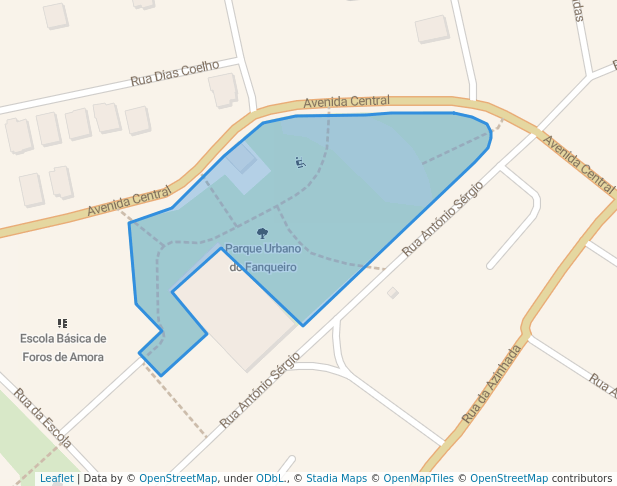Parque Urbano do Fanqueiro in Amora | Map and Routes