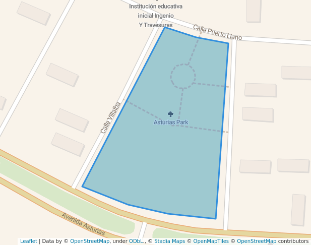 Asturias Park in Ate | Map and Routes