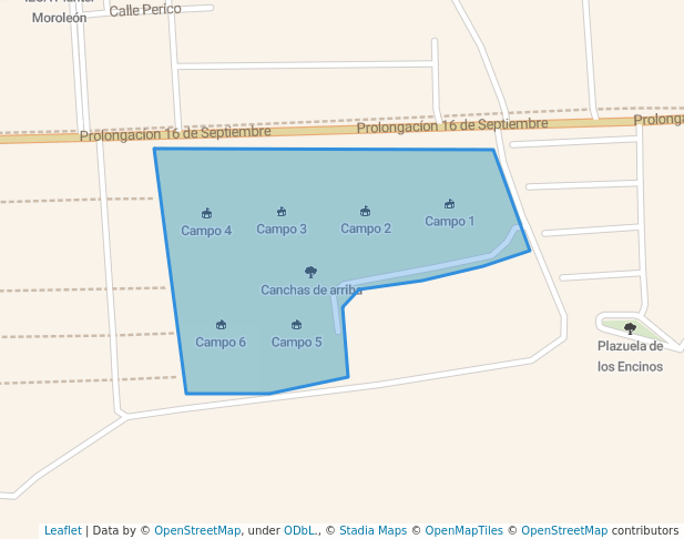 Canchas de arriba in Moroleón | Map and Routes