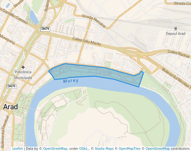 Parcul Europa in Arad | Map and Routes